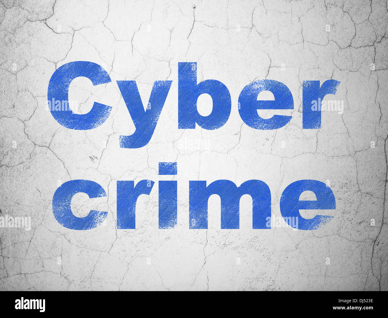 Security concept: Cyber Crime on wall background Stock Photo - Alamy