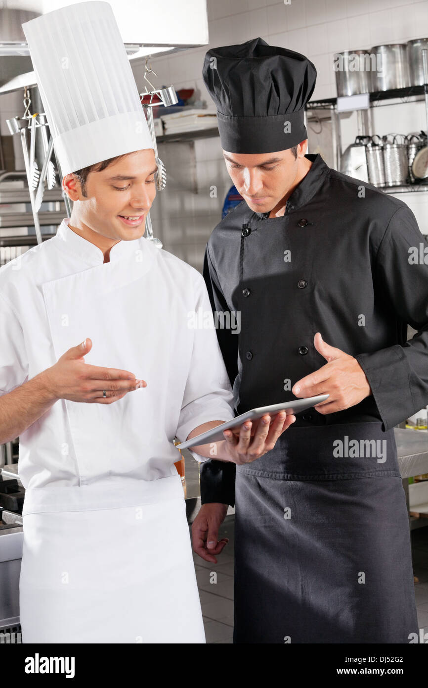 Chefs With Digital Tablet Stock Photo - Alamy