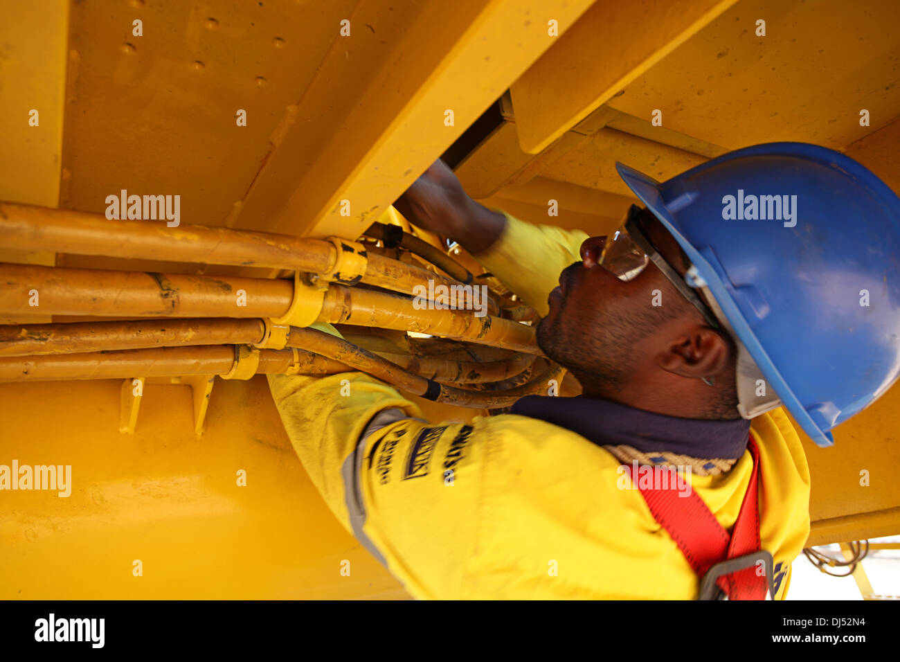 Mining and engineering in Africa Stock Photo - Alamy