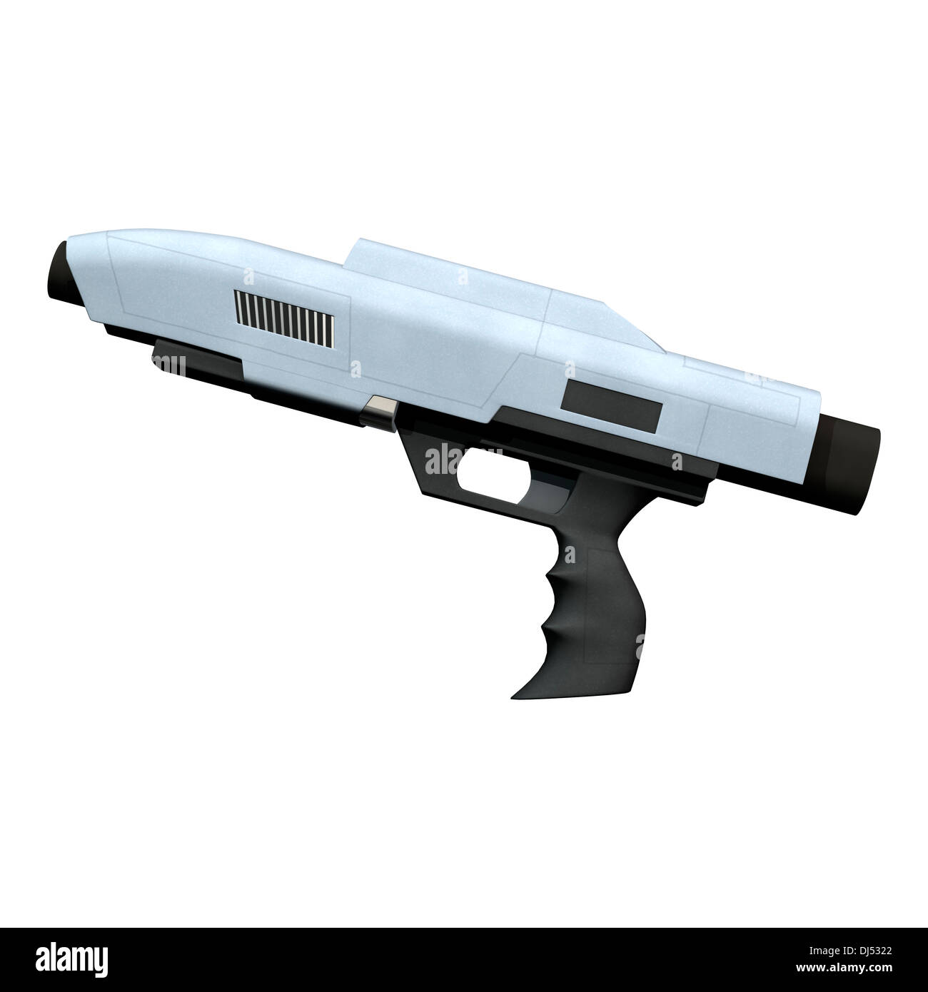 3D digital render of a beam pistol isolated on white background Stock ...