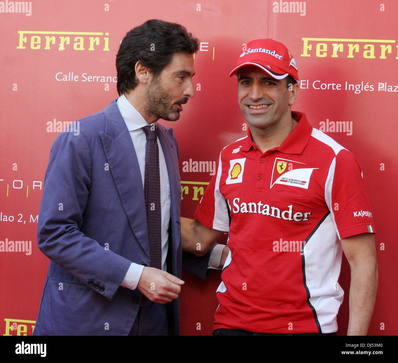 Marc Gene attending the grand opening of the new Ferrari store Madrid ...
