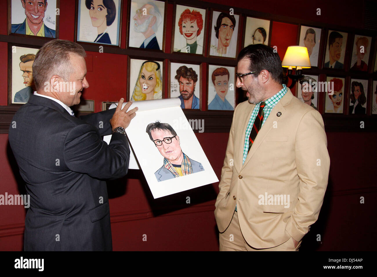 Max Klimavicius and Jon Robin Baitz Sardi’s Portrait Unveiling held at ...