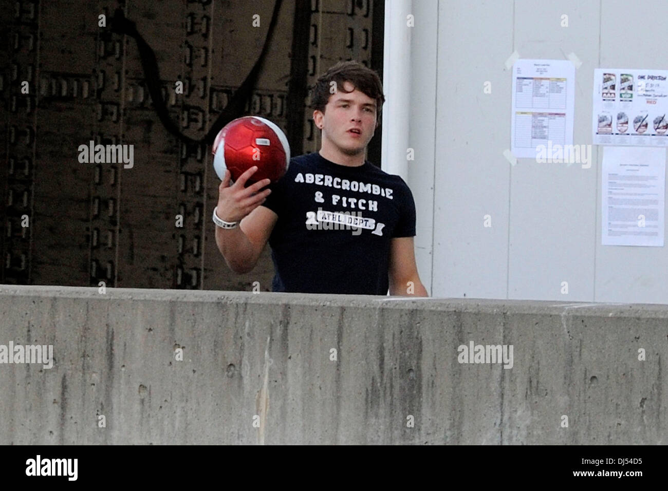 Josh Devine drummer for One Direction at the backstage of the Molson ...