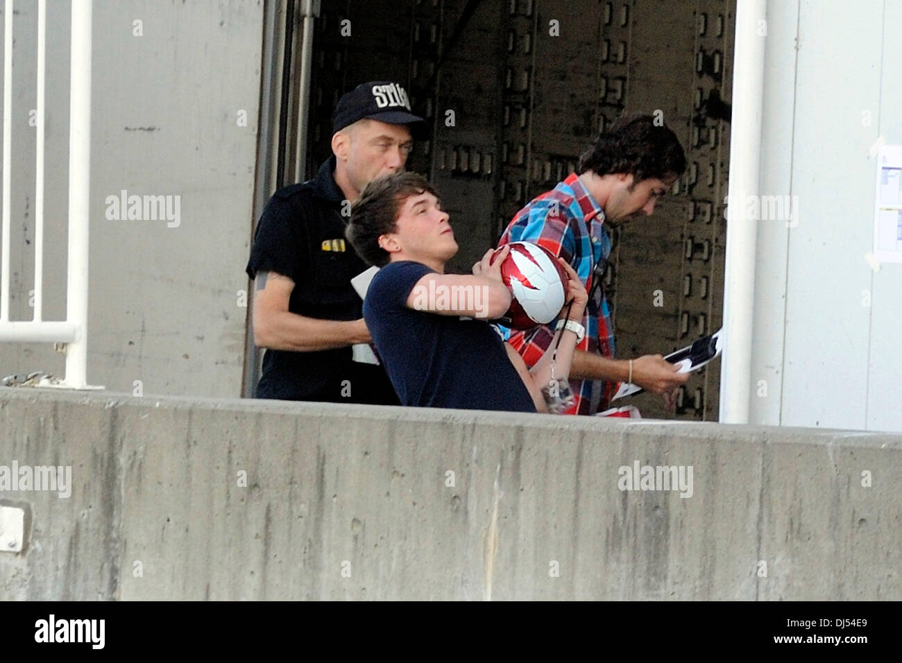 Josh Devine drummer for One Direction at the backstage of the Molson ...