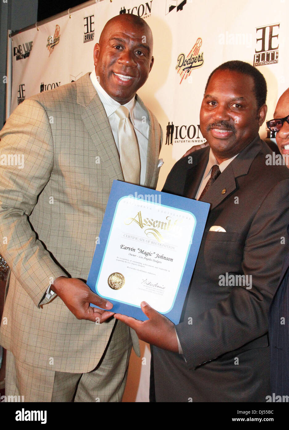 Magic Johnson Celebration of Magic Johnson involvement with LA Dodgers ...