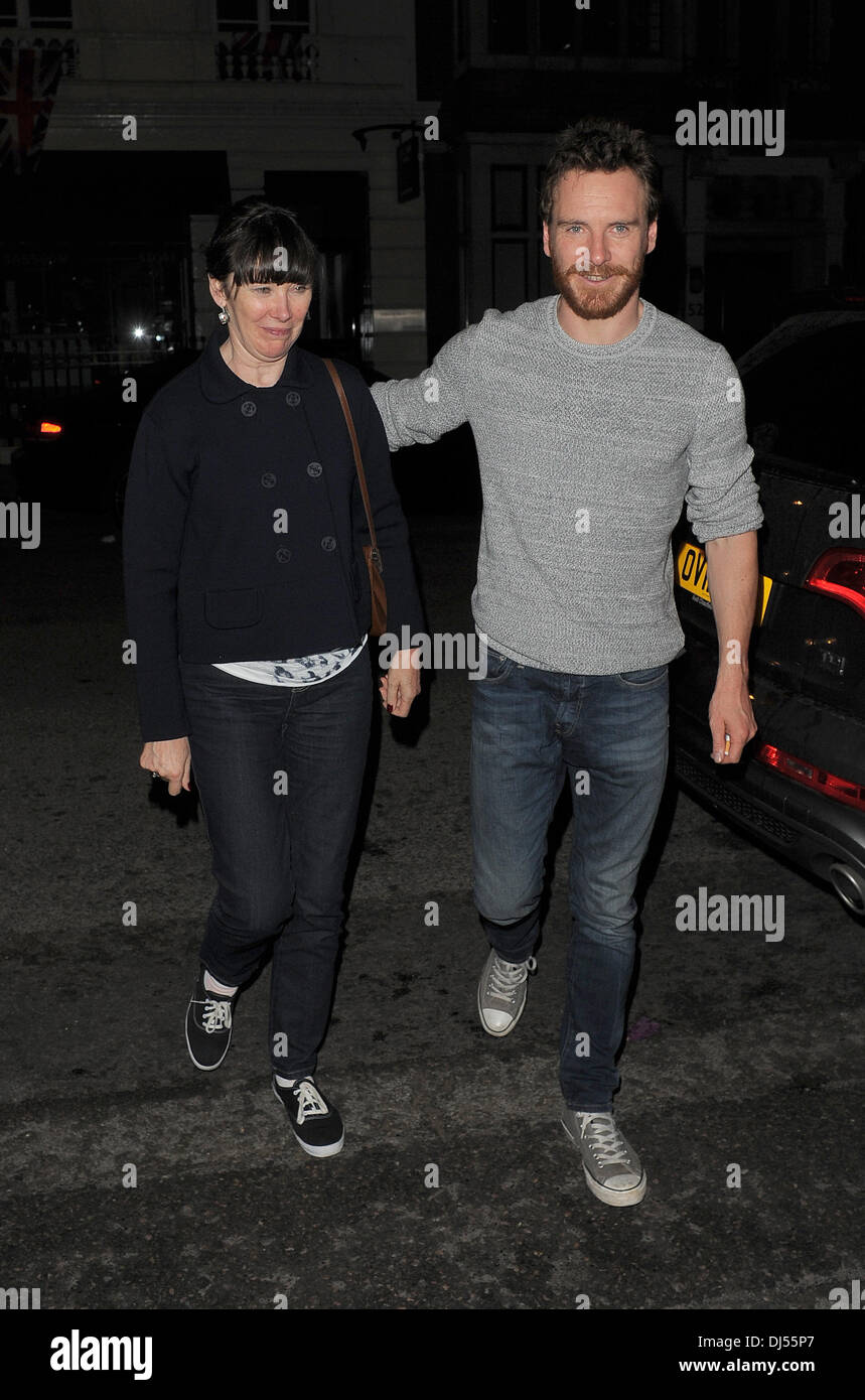 Michael Fassbender And Adele Fassbender High Resolution Stock ...