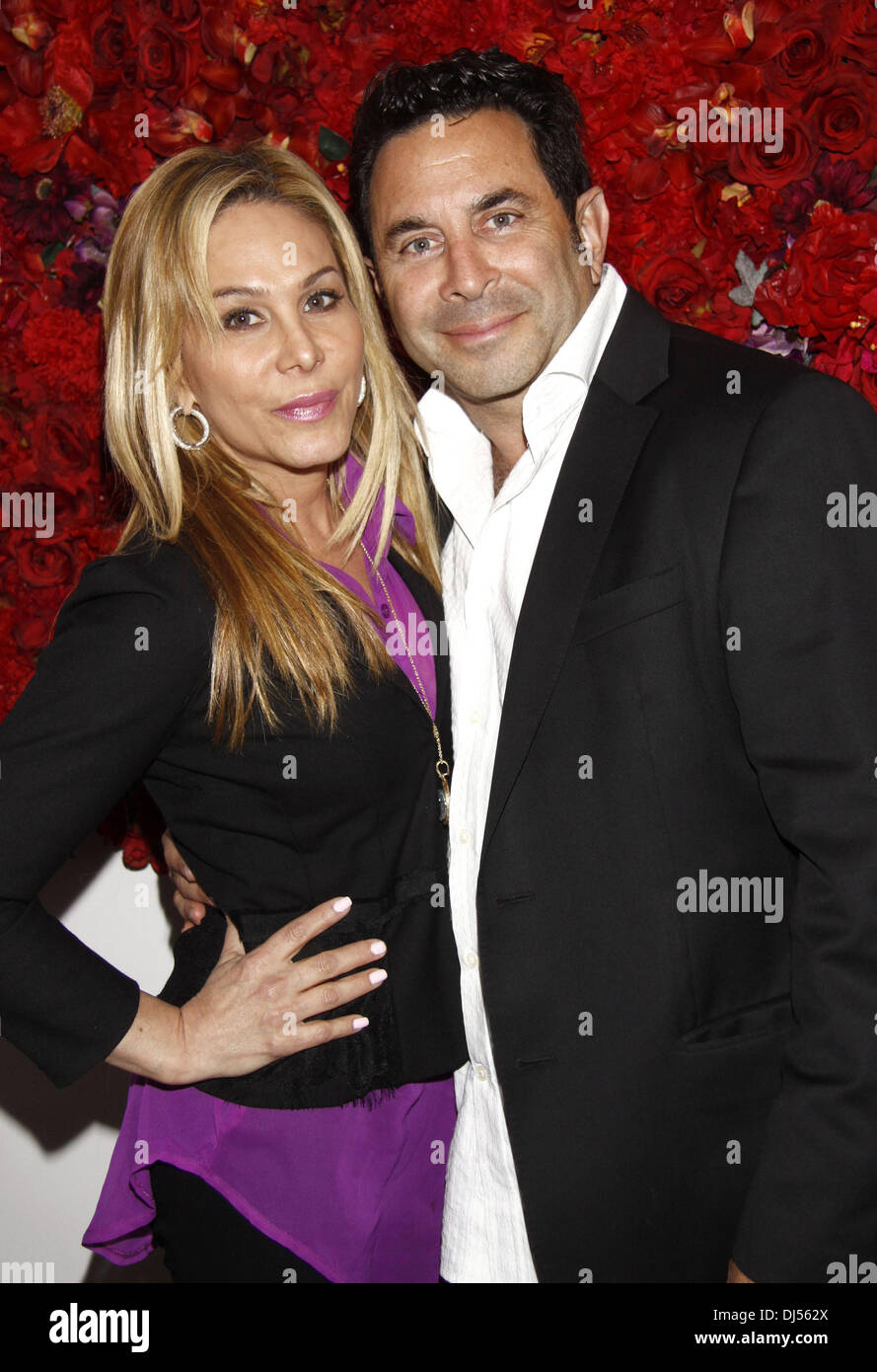 Adrienne Maloof And Dr Paul S Nassif Backstage At The Broadway Play End Of The Rainbow At
