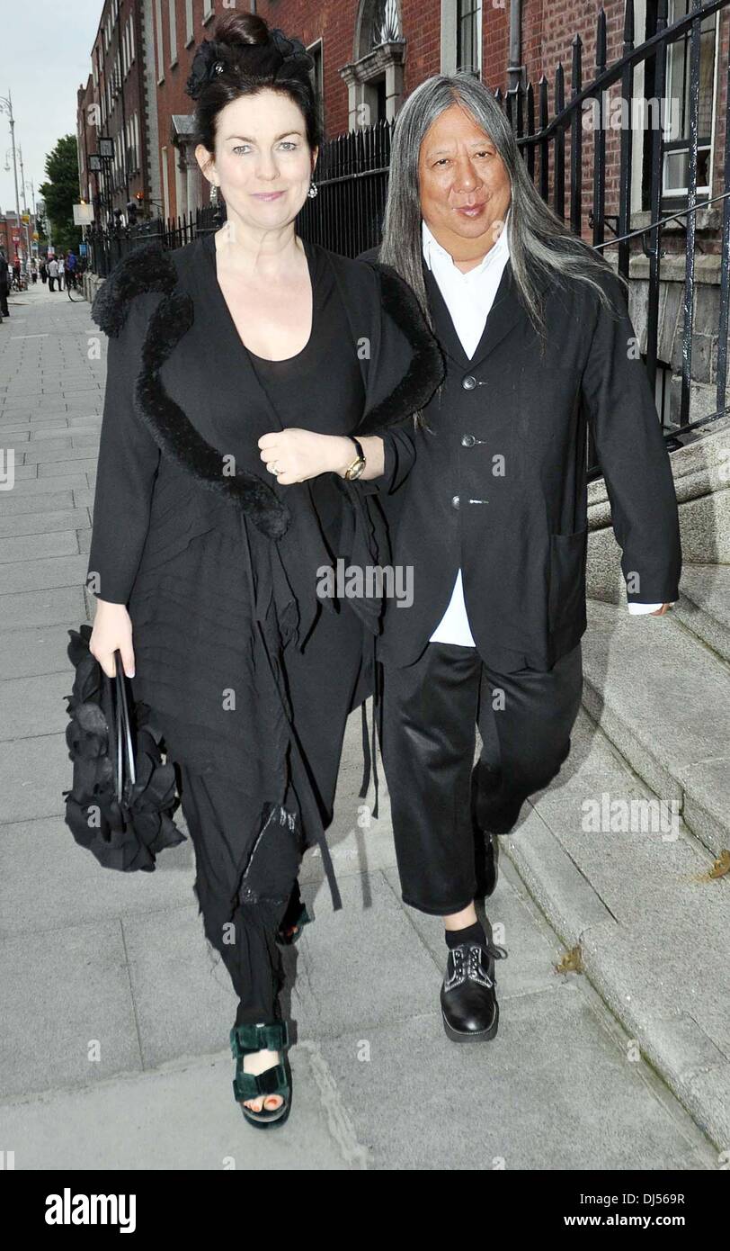 John Rocha and his wife Odette Rocha outside The Merrion Hotel Dublin ...