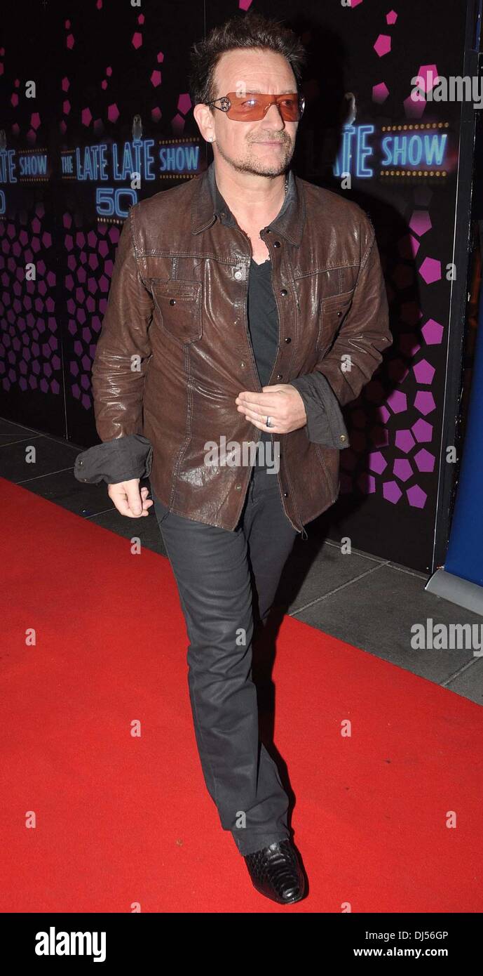 Bono The 50th Anniversary of 'The Late Late Show' at RTE Studios Dublin ...