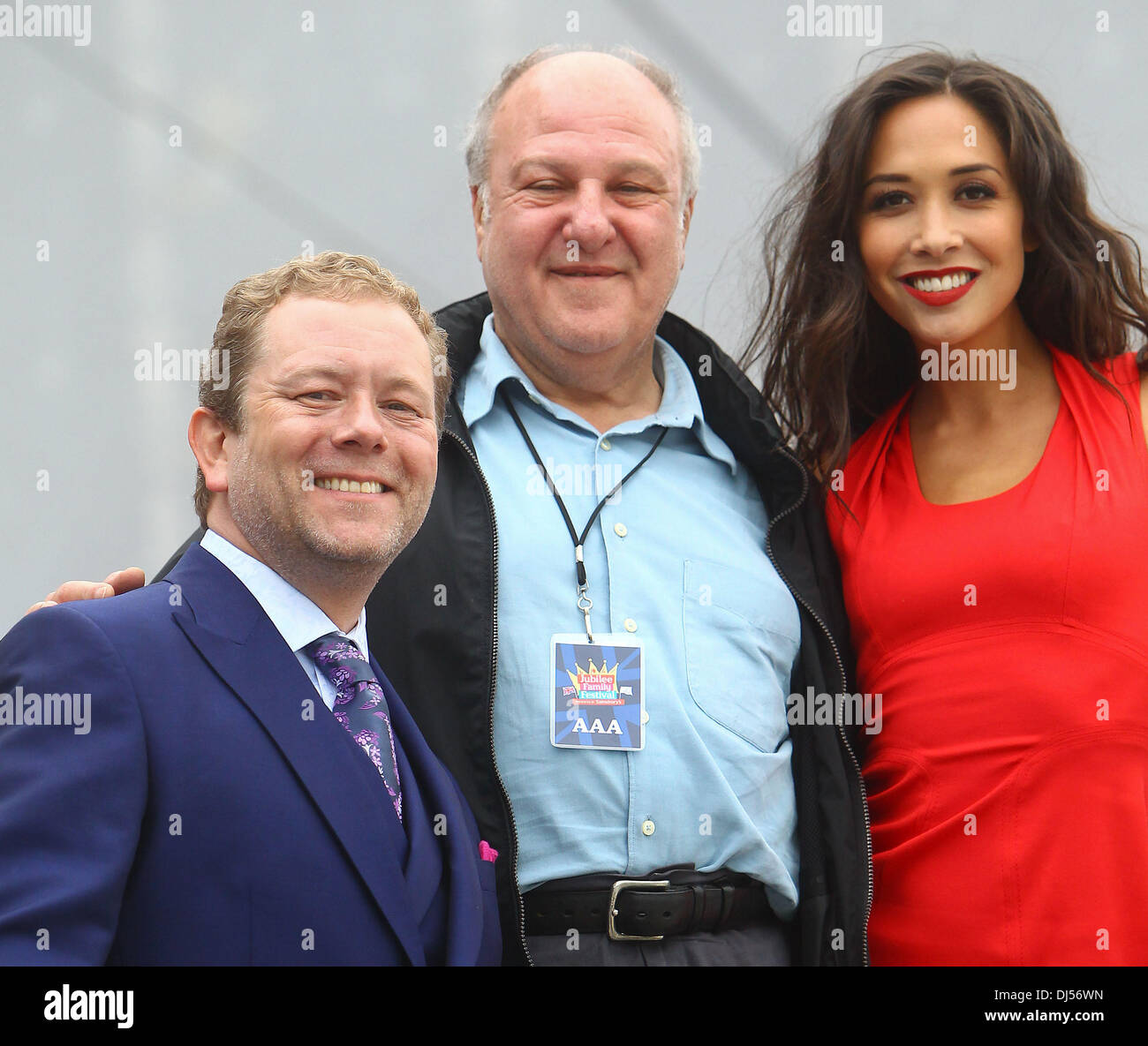 Jon Culshaw and Myleene Klass at the Jubilee Family Festival at Hyde ...
