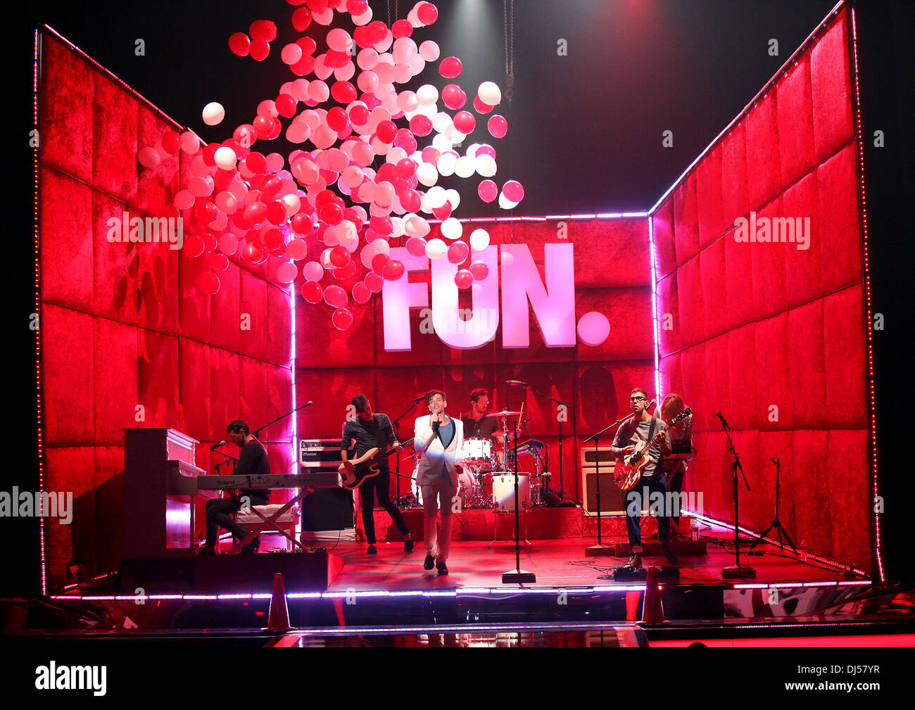 Andrew Dost, Nate Ruess, Jack Antonoff of Fun. 2012 MTV Movie Awards ...