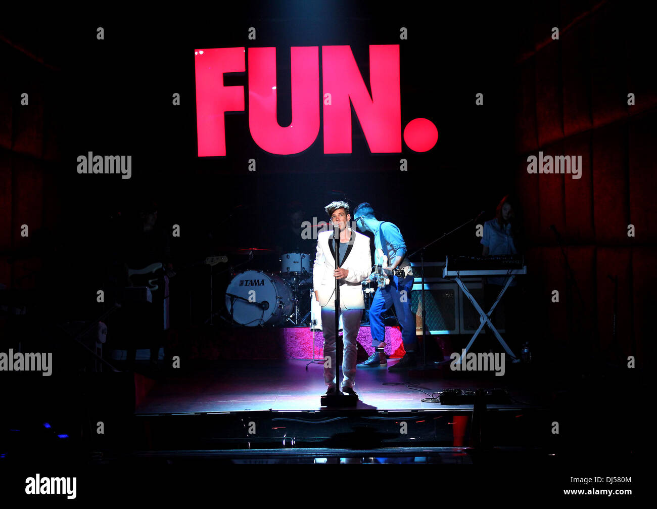 Andrew Dost, Nate Ruess, Jack Antonoff of Fun. 2012 MTV Movie Awards ...