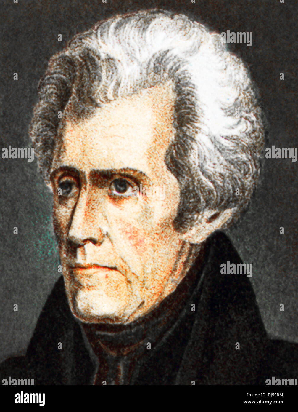 Vintage portrait of Andrew Jackson Stock Photo - Alamy