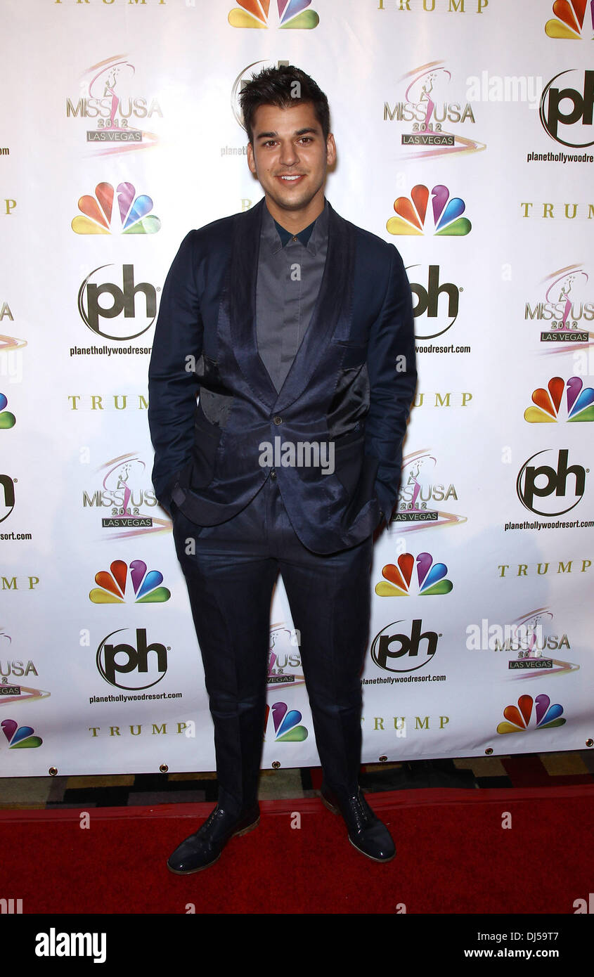 Rob Kardashian 2012 Miss USA Pageant at Planet Hollywood Resort and ...