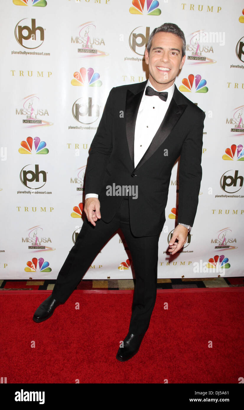 Andy Cohen 2012 Miss USA Pageant at Planet Hollywood Resort and Casino ...