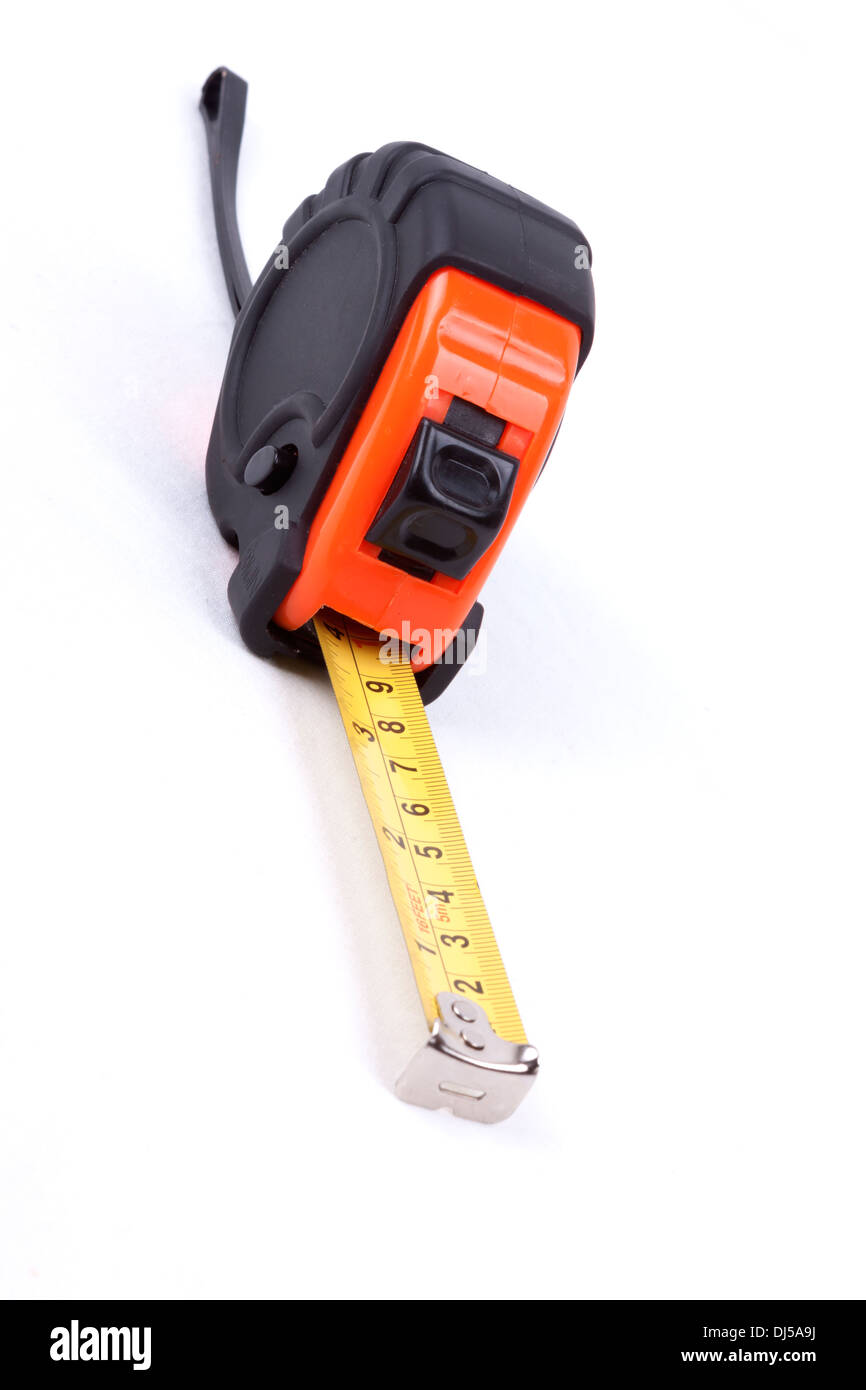 Builder measuring height tape measure hi-res stock photography and ...