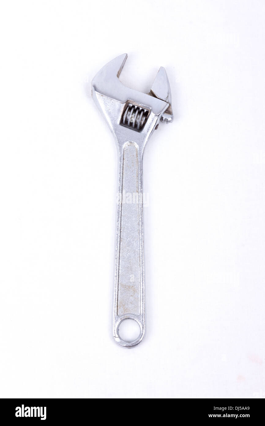 wrench isolated on a white background Stock Photo - Alamy