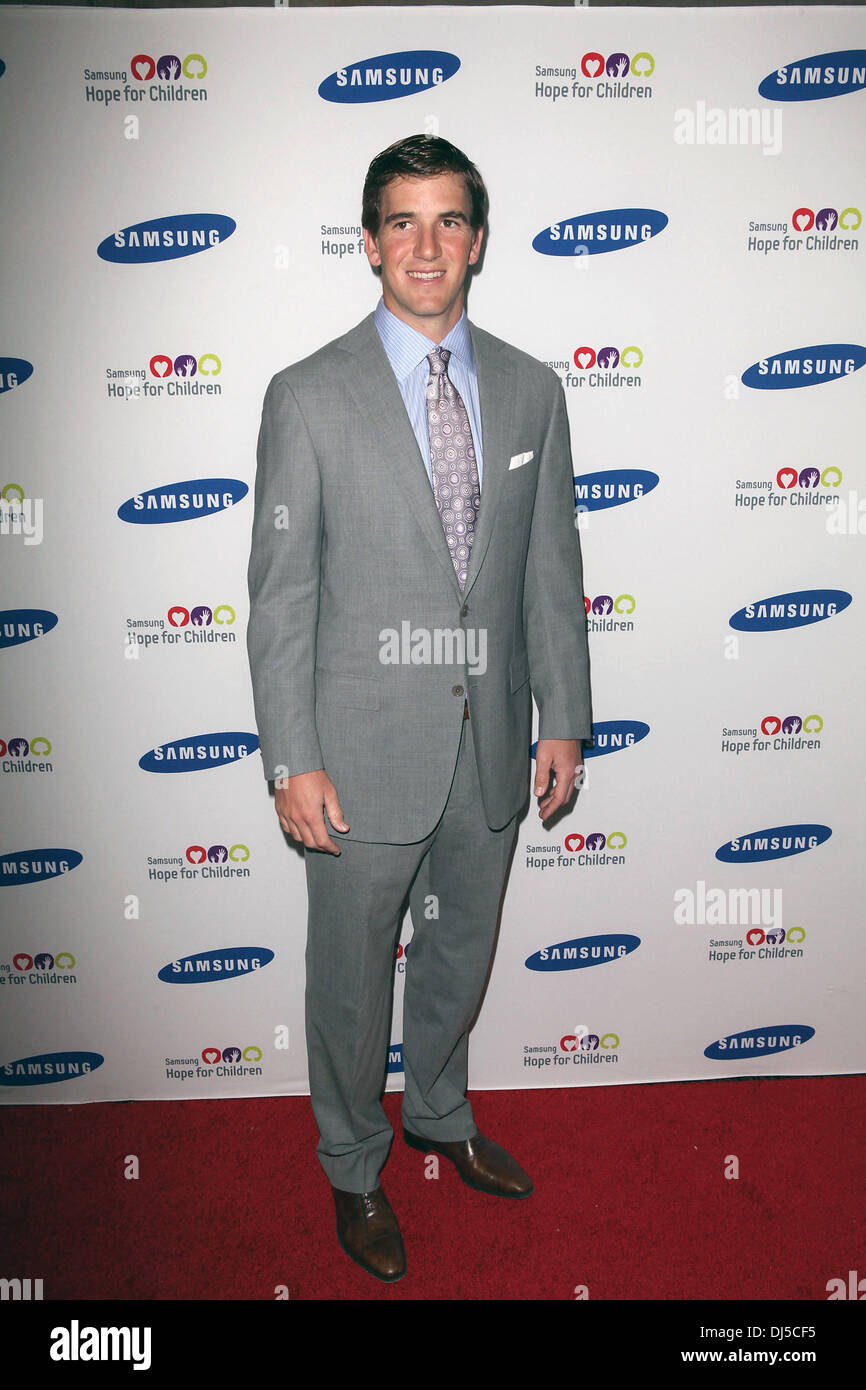 Eli Manning, Samsung's Annual Hope for Children gala held at the ...