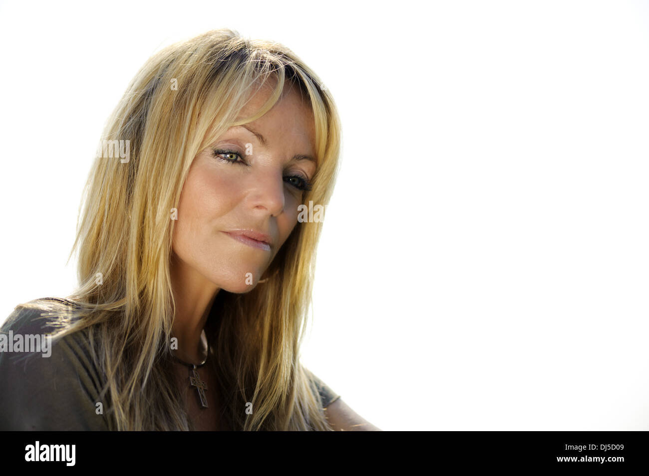 Blond hair female Cut Out Stock Images & Pictures - Alamy