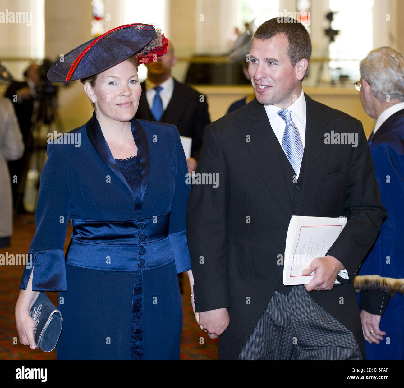 Autumn Patricia Phillips and Peter Phillips, at the Queen's Diamond ...