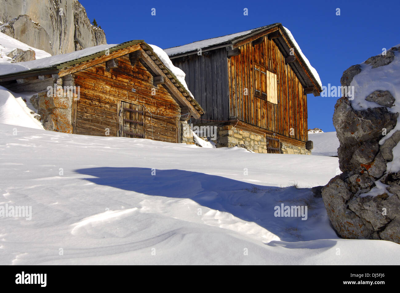 Alm huts, Switzerland Stock Photo - Alamy