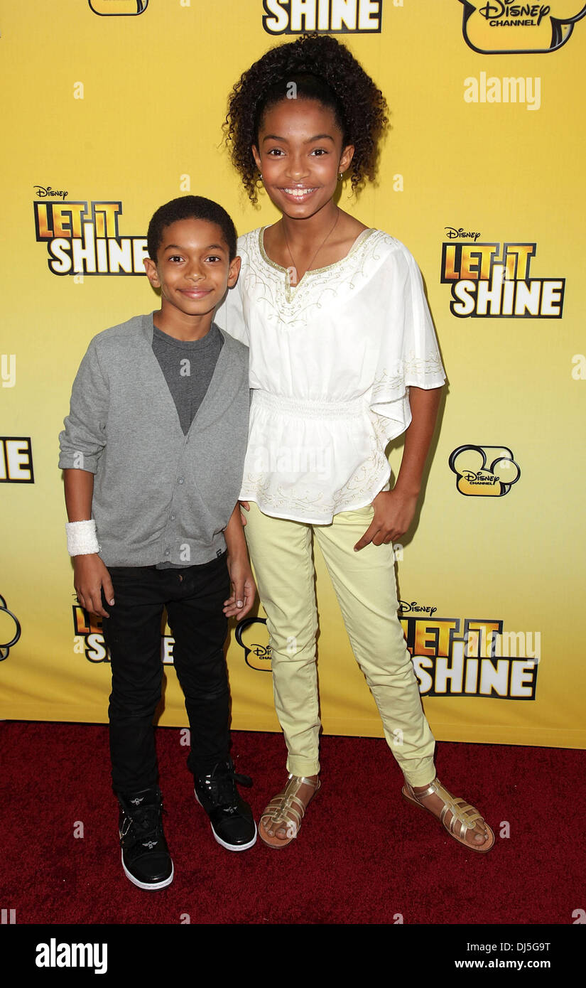 Yara Shahidi and guest Disney's 'Let It Shine' Premiere held at The ...