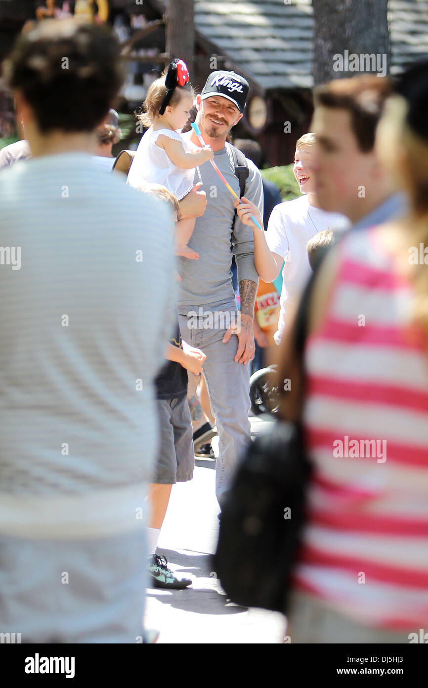 David Beckham, Harper Beckham, Beckham family on a day out to ...