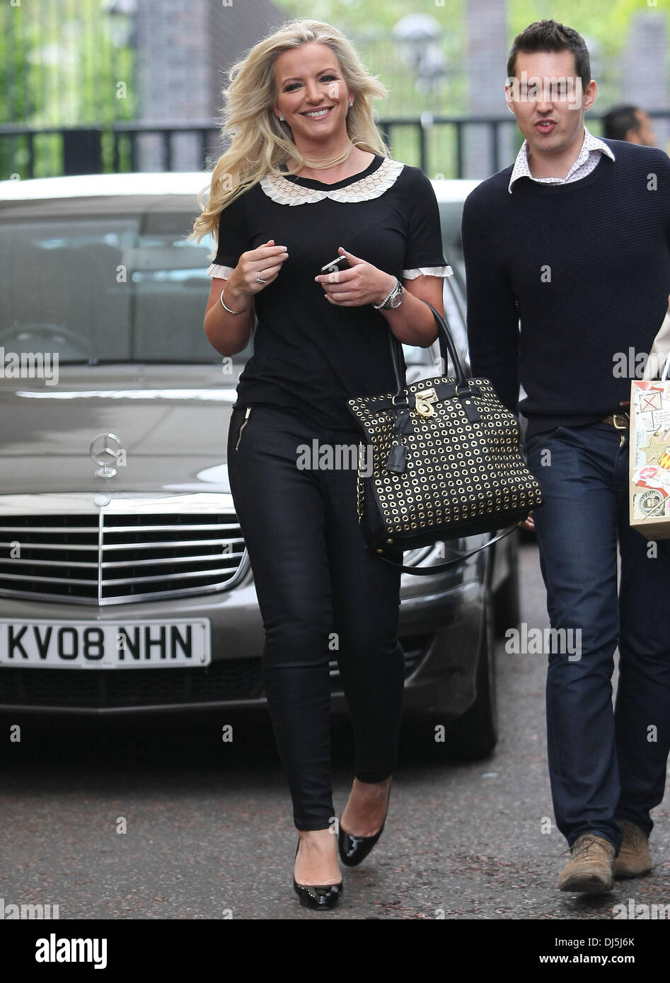 Michelle Mone at the ITV studios London, England - 07.06.12 Stock Photo ...