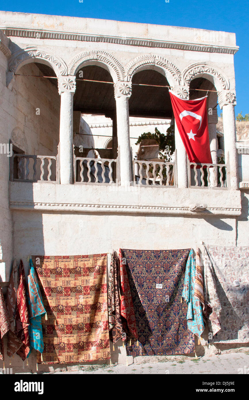 Restored Greek patrician houses display traditional Turkish souvenir ...