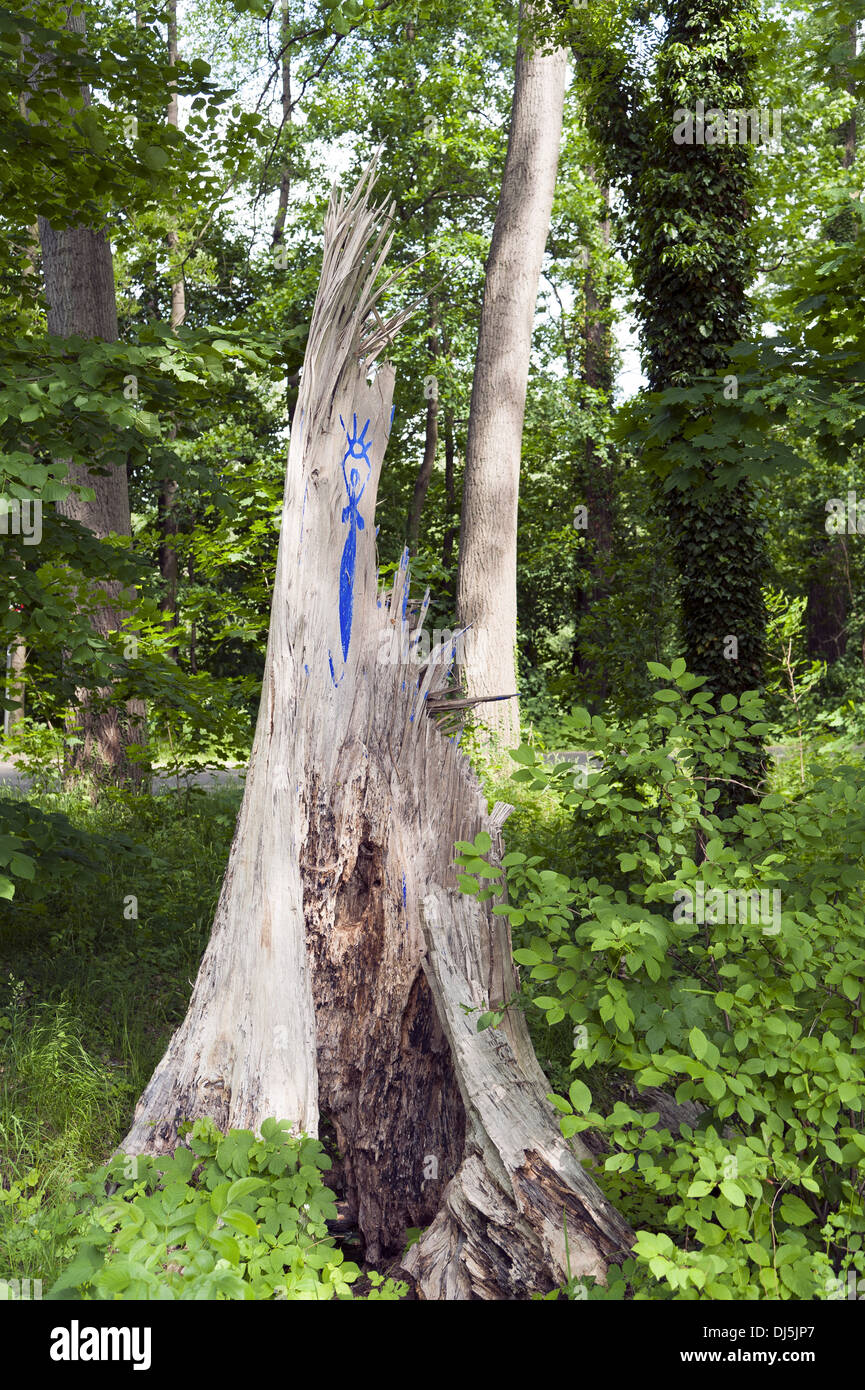 splintered tree stump on the edge Stock Photo - Alamy