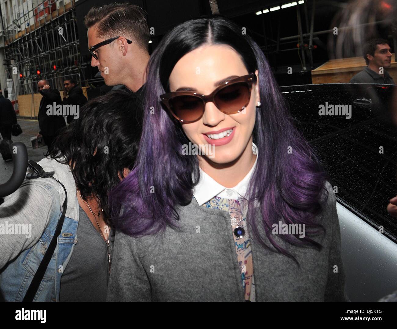 Katy Perry and boyfriend Robert Ackroyd seen arriving at a studio in ...