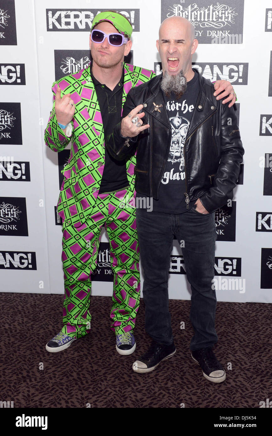 Corey Taylor from Slipknot and Scott Ian from Anthrax Kerrang! Awards ...