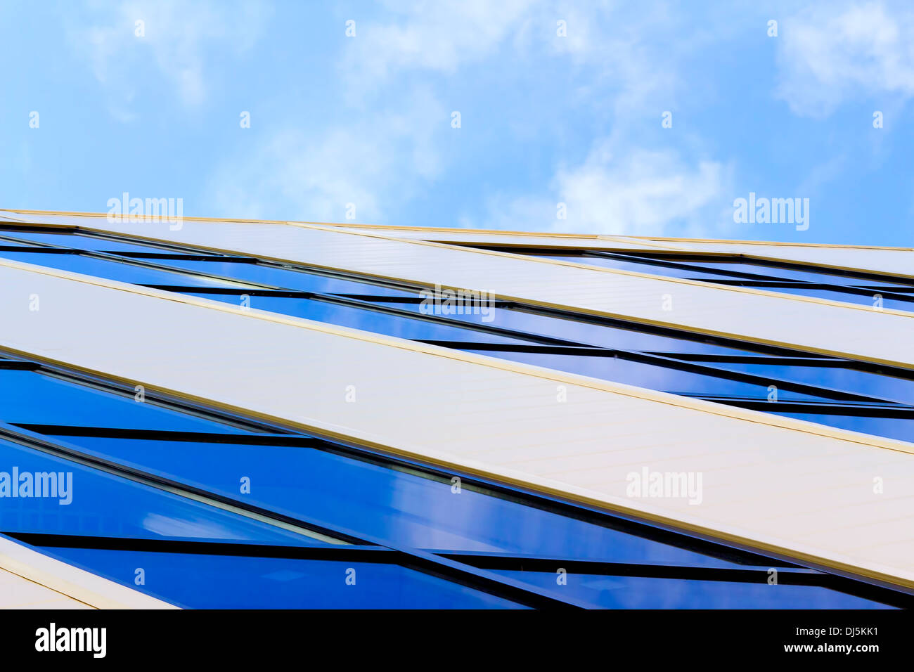 big wide windows of modern urban office building Stock Photo - Alamy