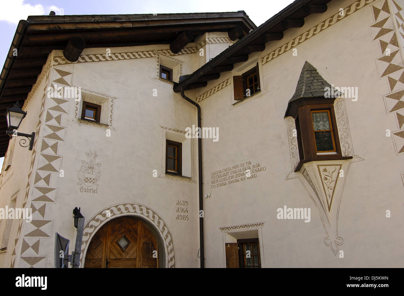 Engadin house hi-res stock photography and images - Alamy