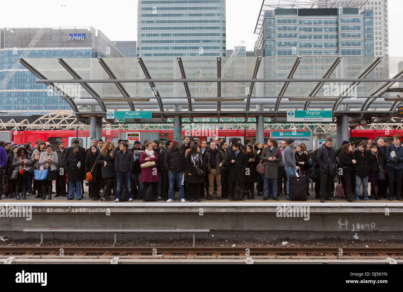 Poplar station docklands light railway hi-res stock photography and ...