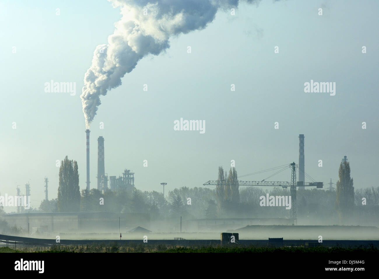 Smog, industrial zone Stock Photo - Alamy