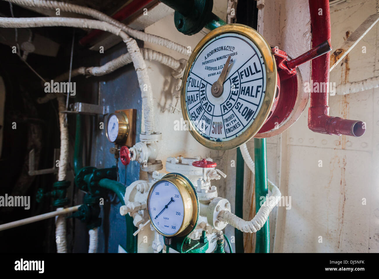 Steam Tug boat engine rooms mechanical steam bygone era for harbor ...