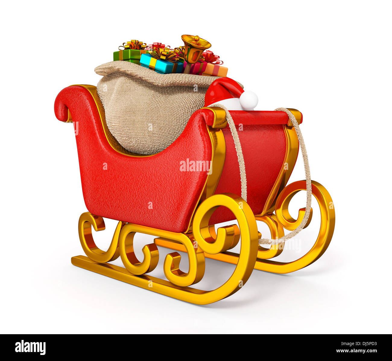 Santa sleigh cartoon hi-res stock photography and images - Alamy