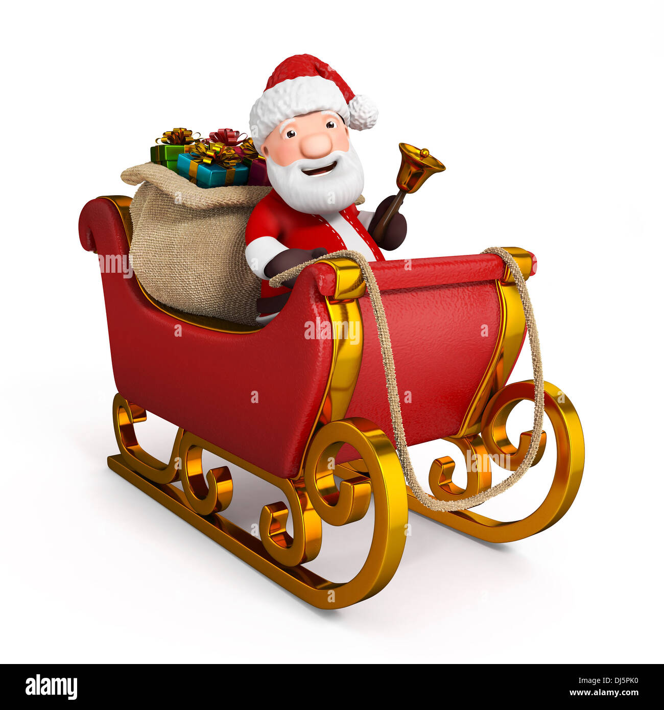 Cartoon Santa Sleigh