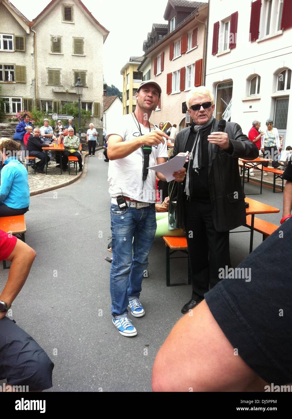 Heino at the rehearsal and SF TV show 'Donnschtig-jass'. Mels ...