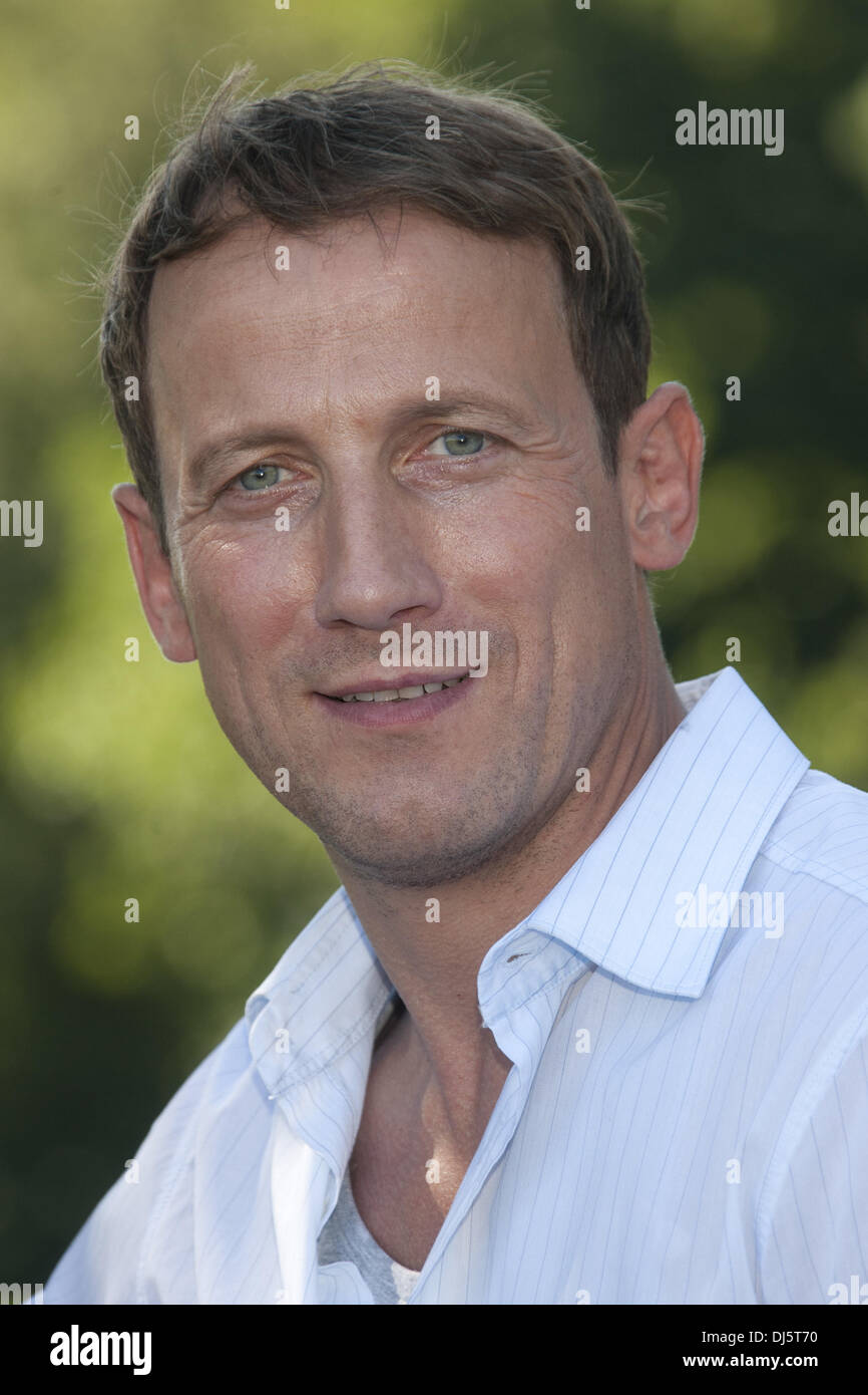 Wotan Wilke Moehring on the set of German TV crime series "Tatort ...