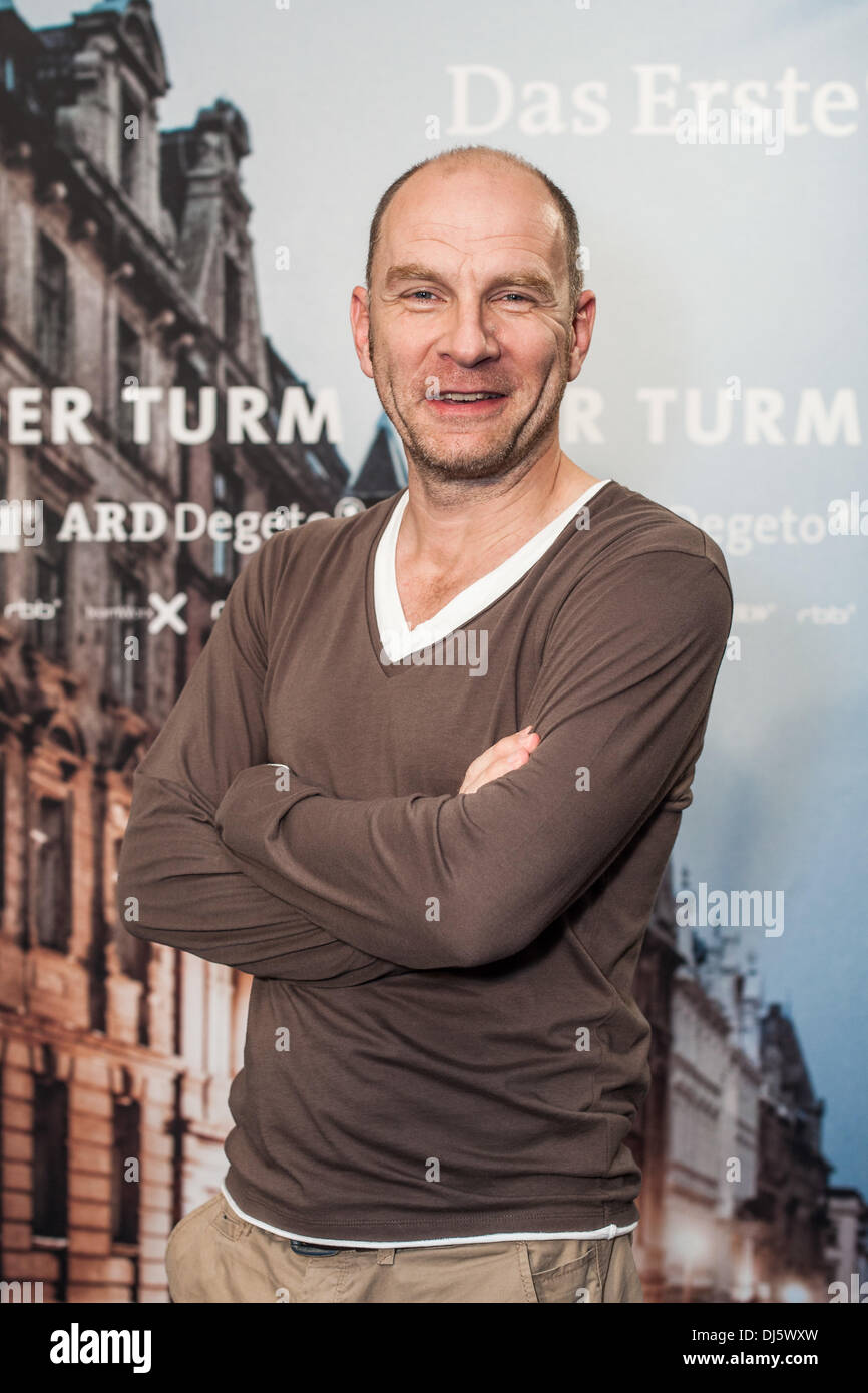 Goetz Schubert at a photocall for the ARD TV movie "Der Turm" based on ...