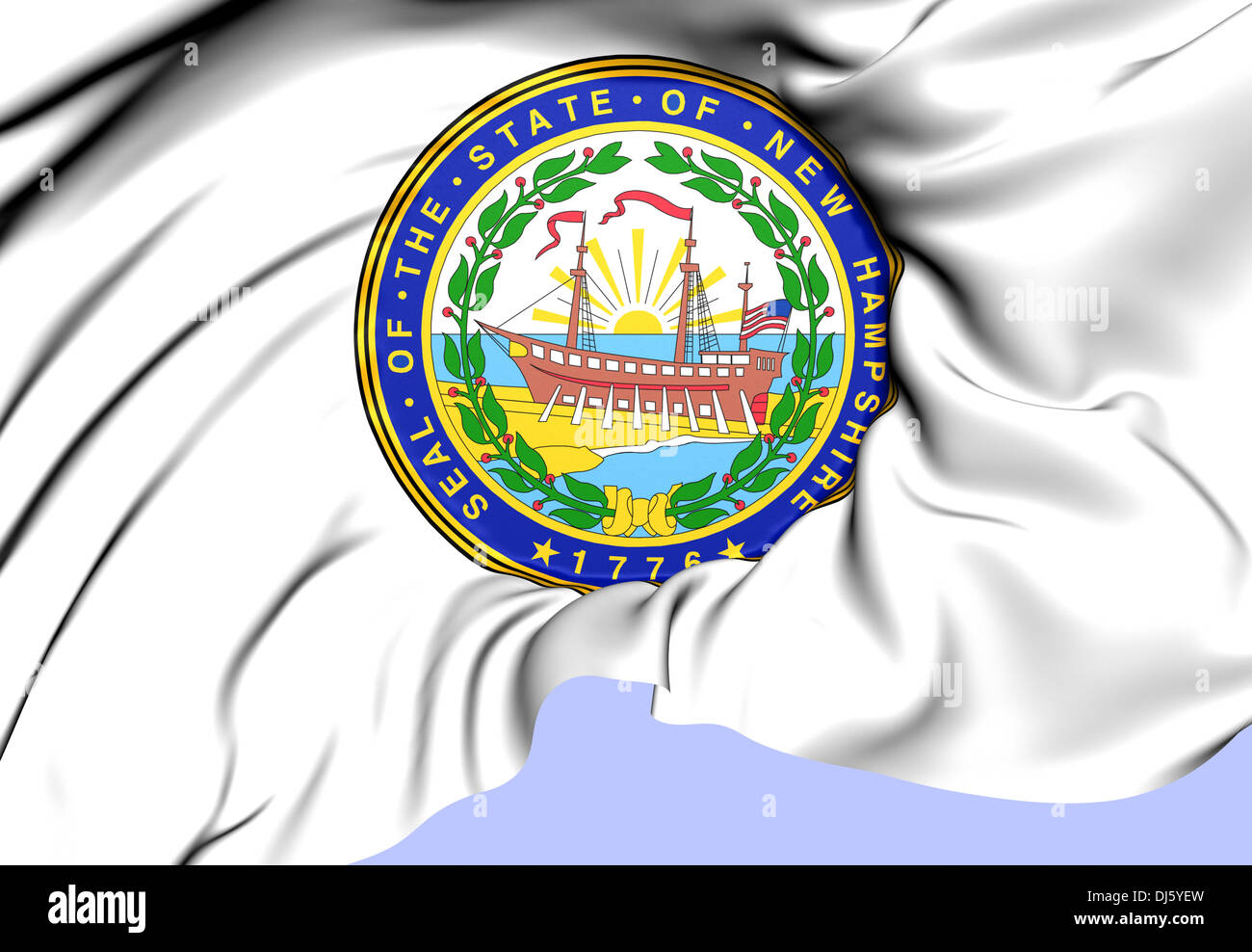 New Hampshire Coat of Arms, USA. Close Up Stock Photo - Alamy