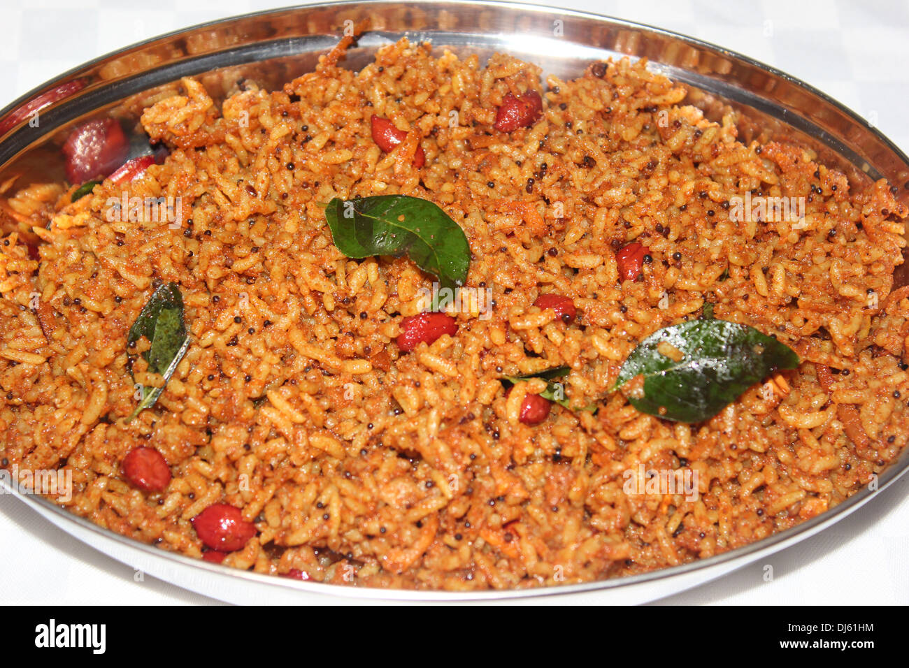 South Indian Tamarind Rice Puliogare Stock Photo: 62827904 - Alamy