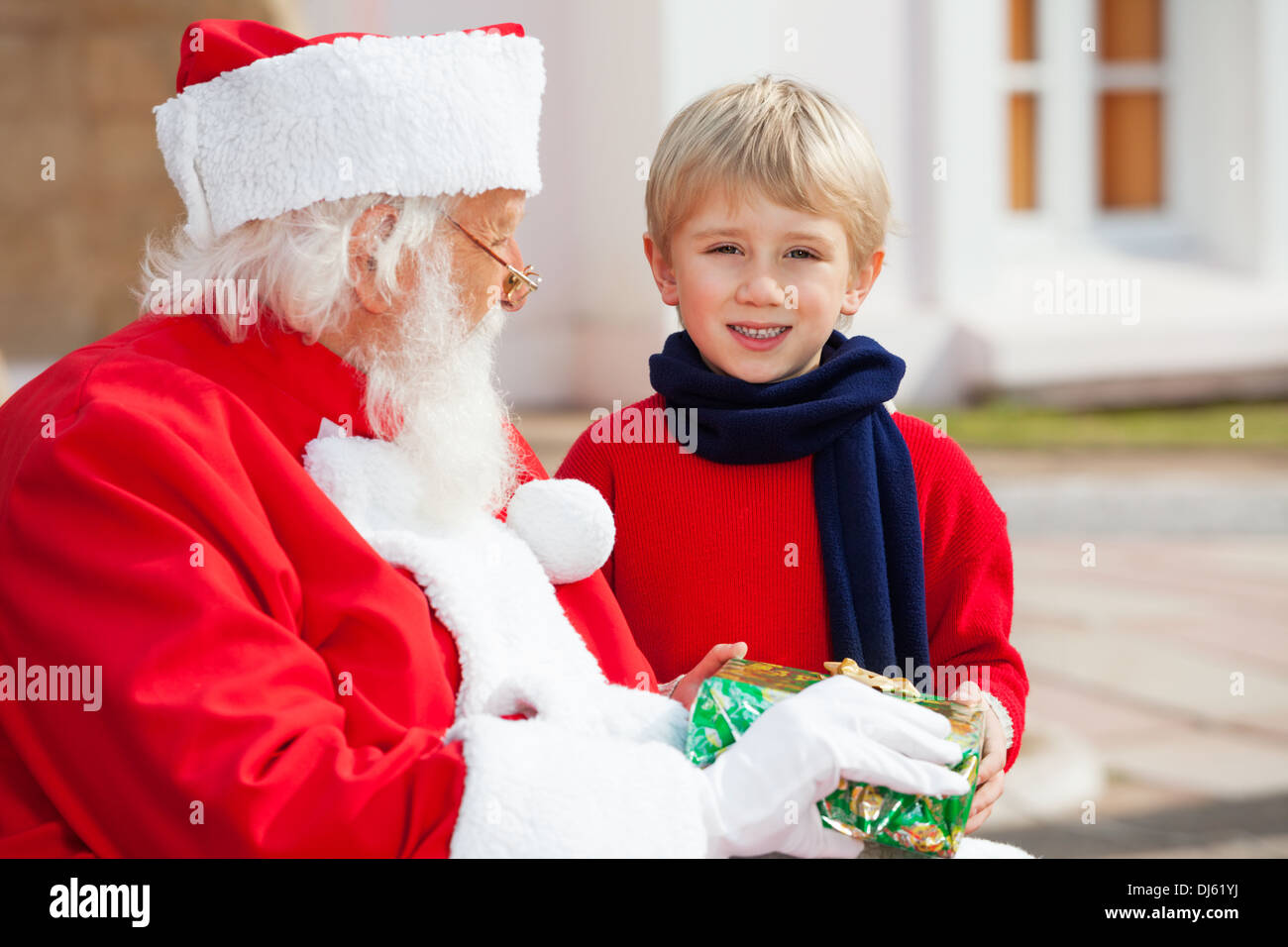 Child present from santa hi-res stock photography and images - Alamy