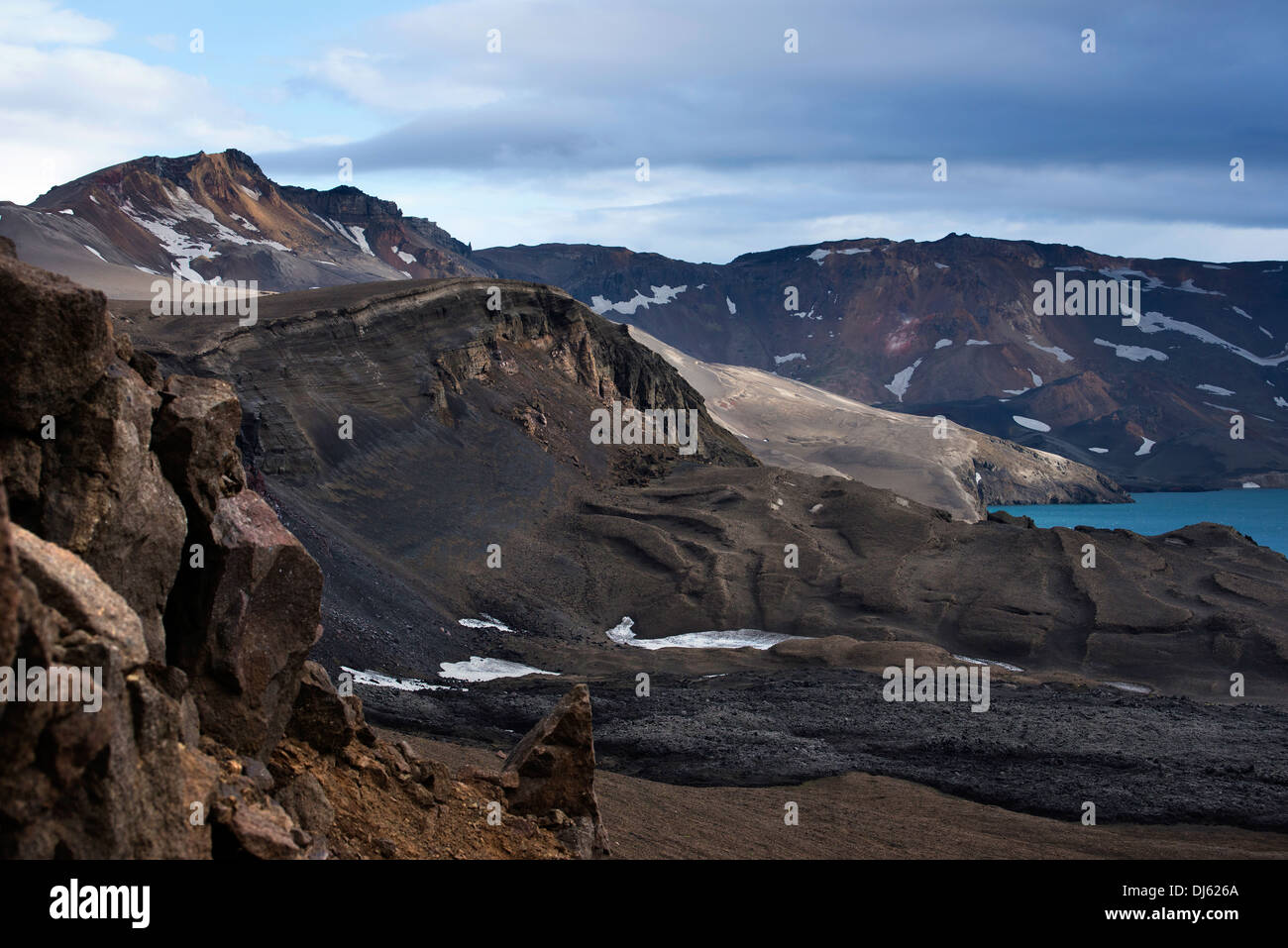 Askja, stratovolcano located in remote part of the central highlands of ...