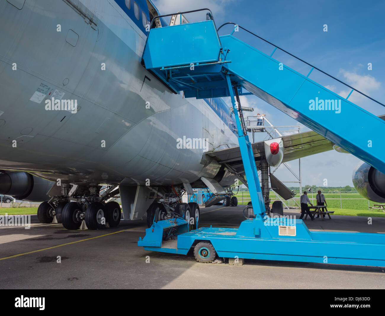 Boeing jumbojet 747 on display in the permanent exhibition at Lelystad ...