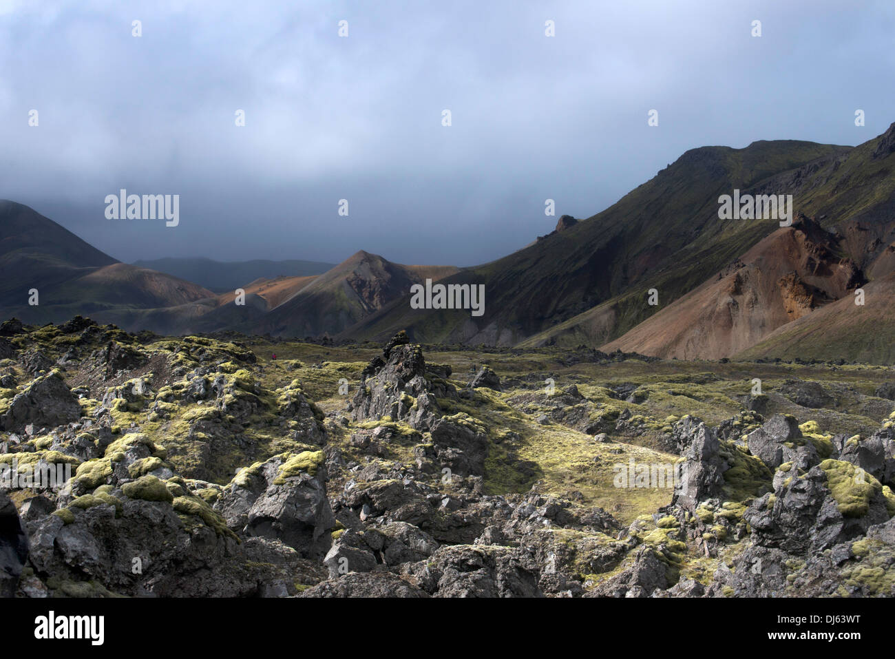 Landmannalaugar rhyolite mountain, highlands, Iceland Stock Photo - Alamy