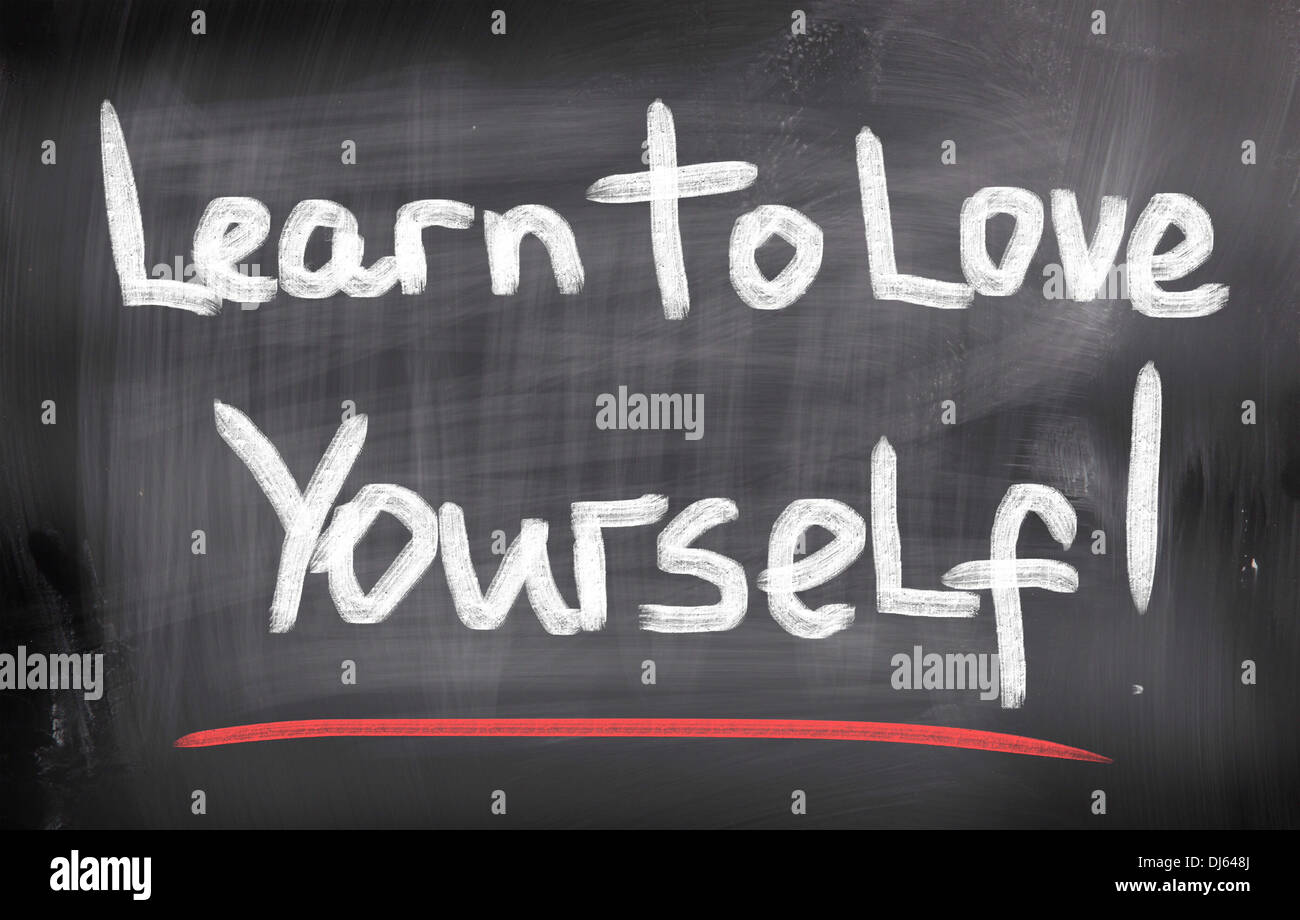 Learn To Love Yourself Concept Stock Photo - Alamy