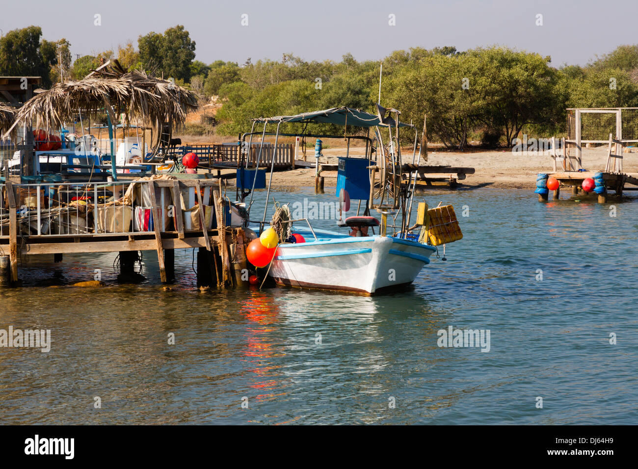 Fishing boats on Potamos Creek, Larnaca, Cyprus Stock Photo - Alamy